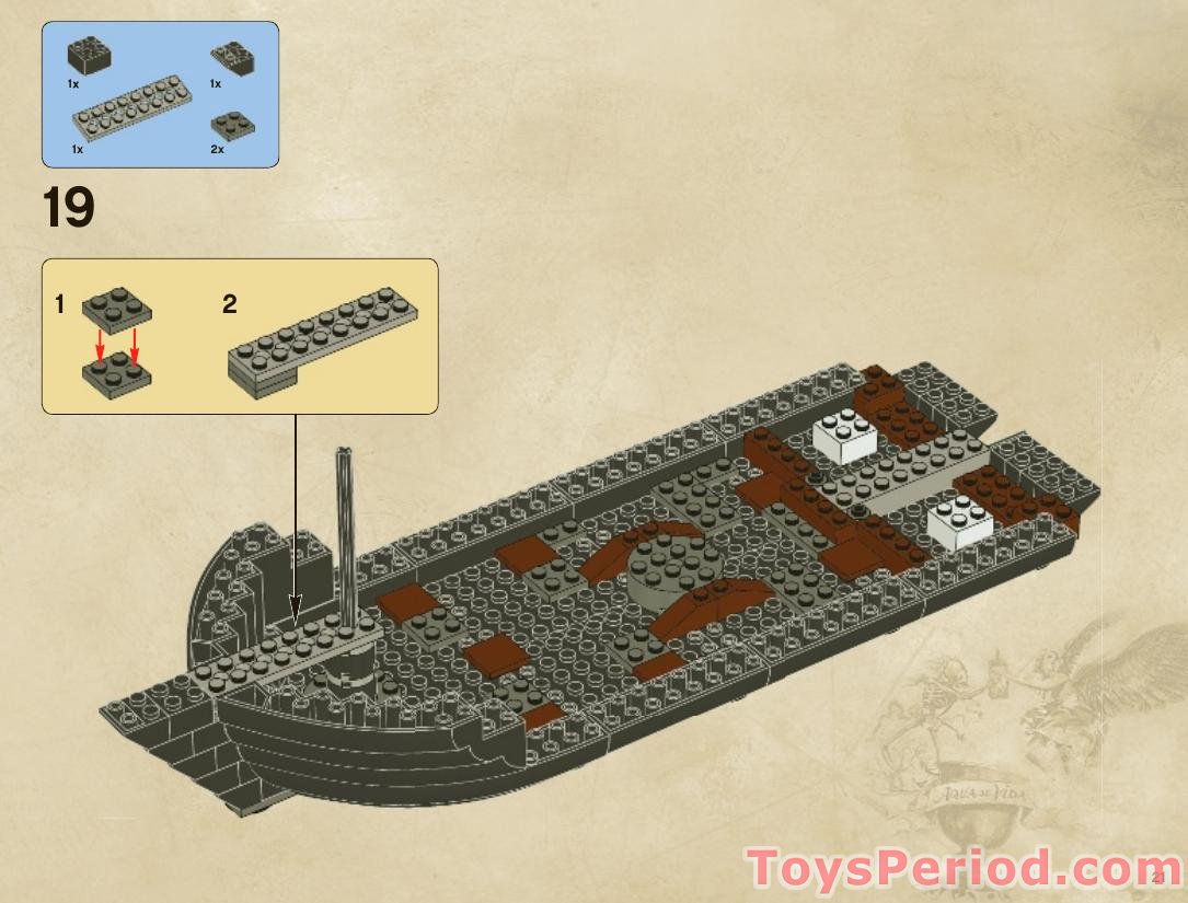 LEGO 4184 The Black Pearl Instructions and Parts List