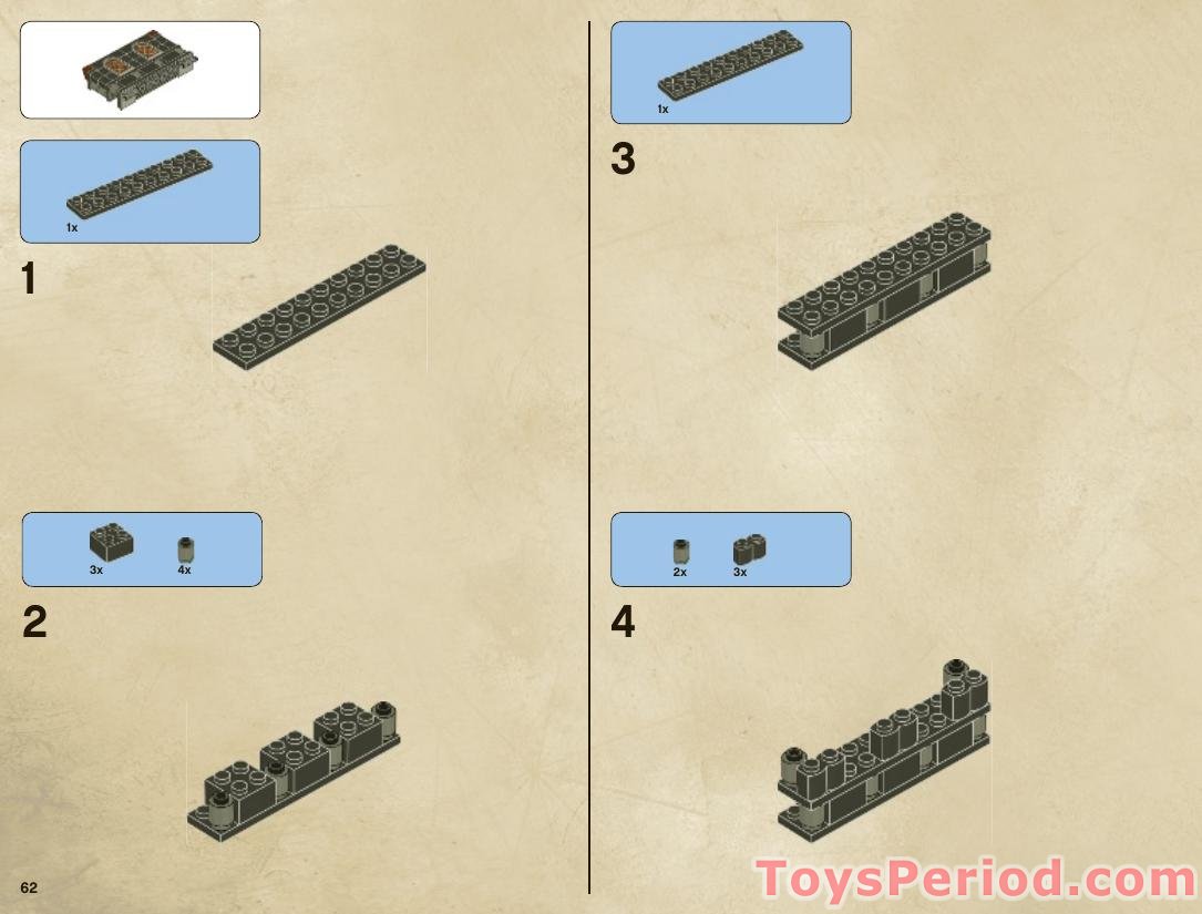 LEGO 4184 The Black Pearl Instructions and Parts List