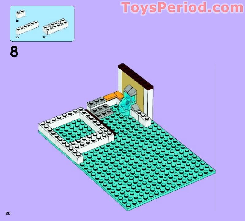 LEGO 41008 Heartlake City Pool Instructions and Parts List