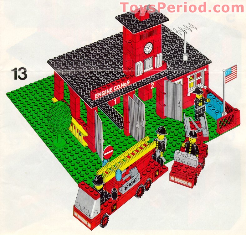 LEGO 590 Engine Co Number 9 Instructions and Parts List