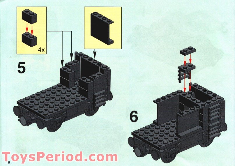 LEGO 10205 My Own Train Locomotive Instructions and Parts List
