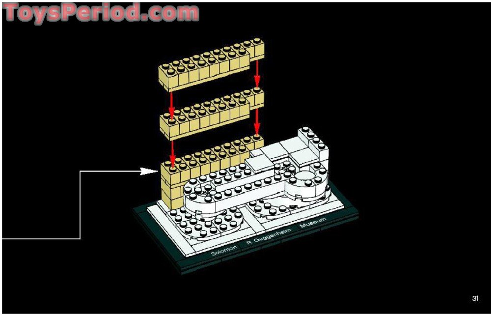 LEGO 21004 Solomon R. Guggenheim Museum Instructions and Parts List