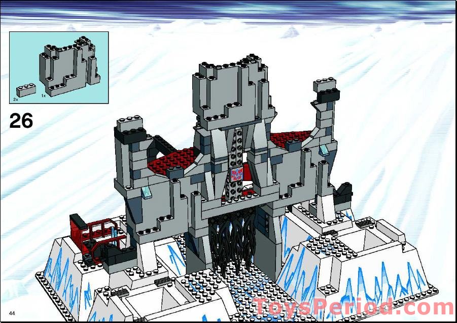 LEGO 4748 Ogel's Mountain Fortress Instructions and Parts List