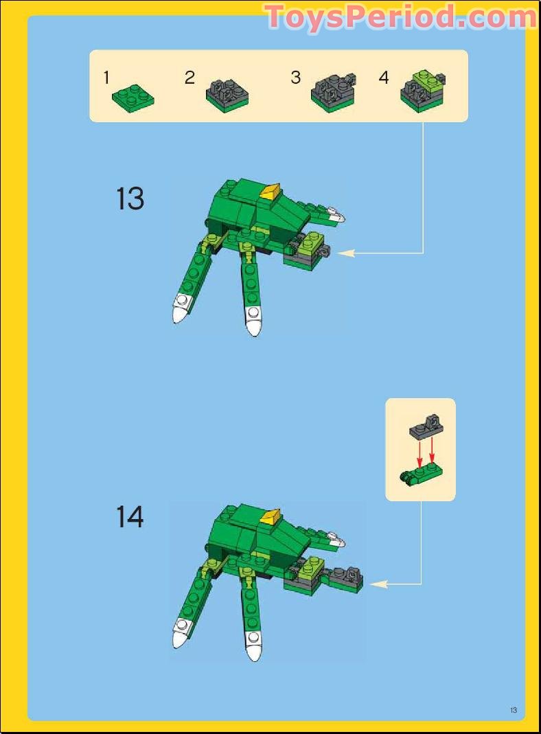 LEGO 4894 Mythical Creatures Instructions and Parts List
