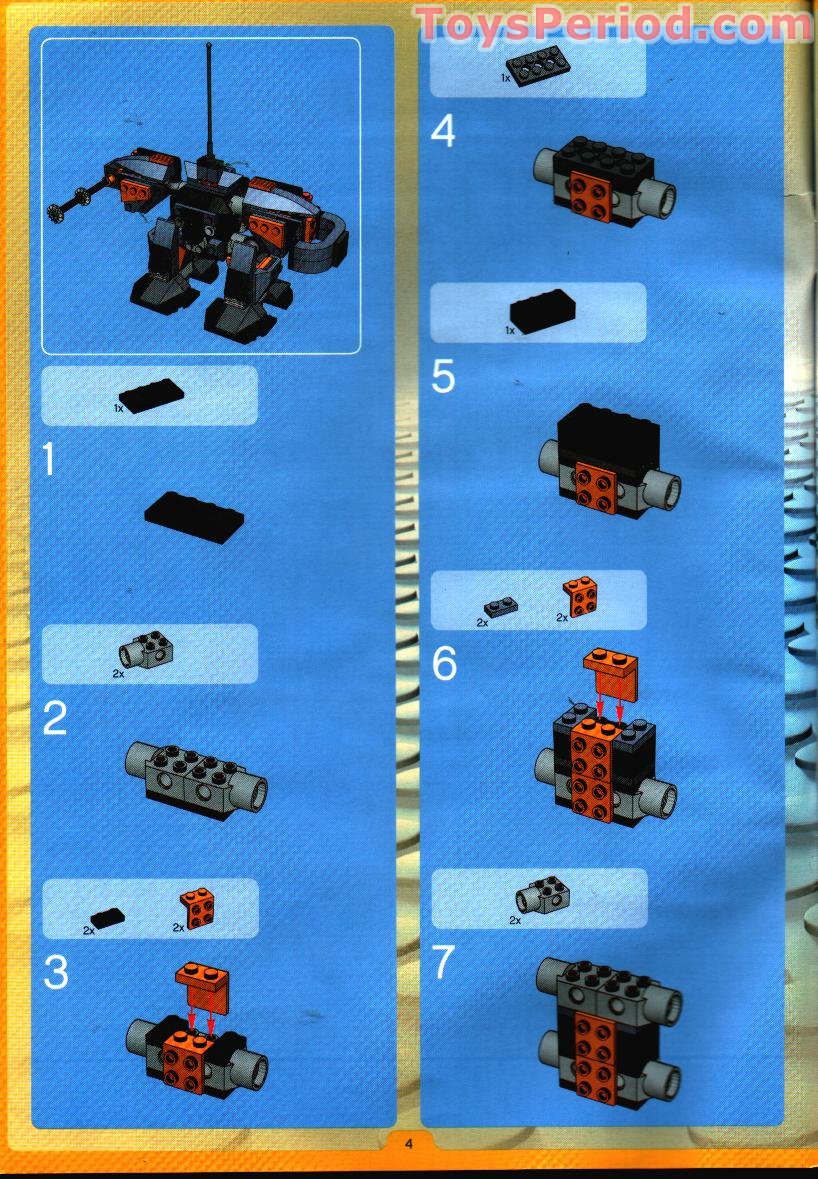 LEGO 4508 Titan Xp Instructions and Parts List