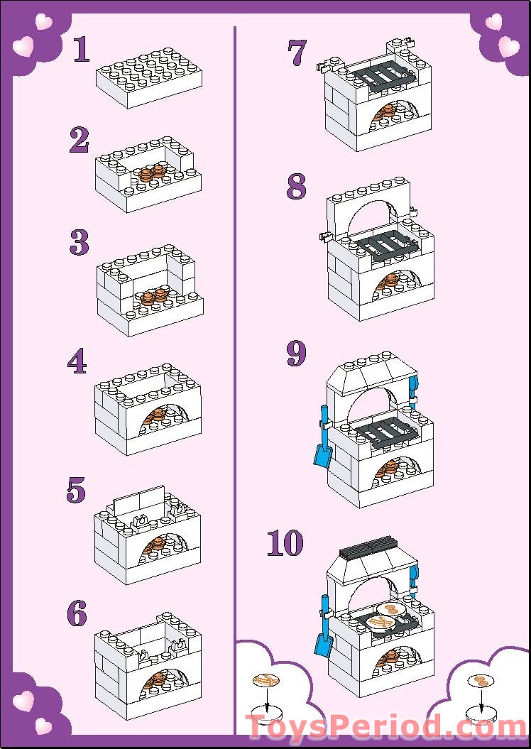 LEGO 5895 Belville Family Villa Instructions and Parts List