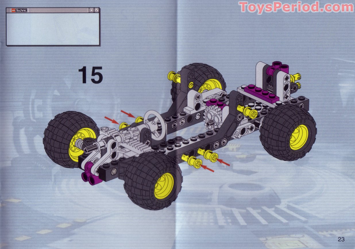 LEGO 5222 Chassis Pack Instructions and Parts List