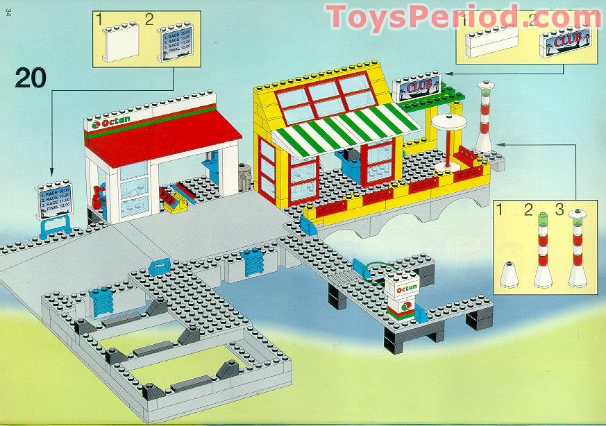 LEGO 6543 Sail 'n' Fly Marina Instructions and Parts List