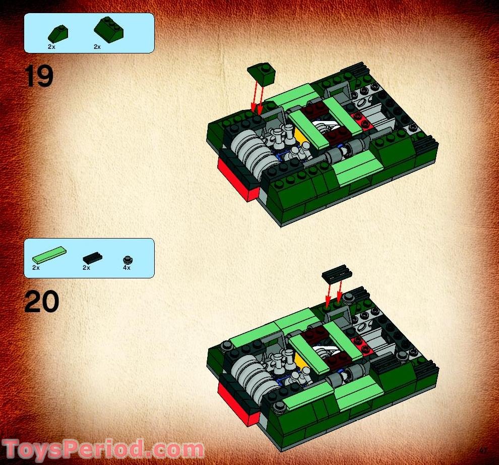 LEGO 7626 Jungle Cutter Instructions and Parts List
