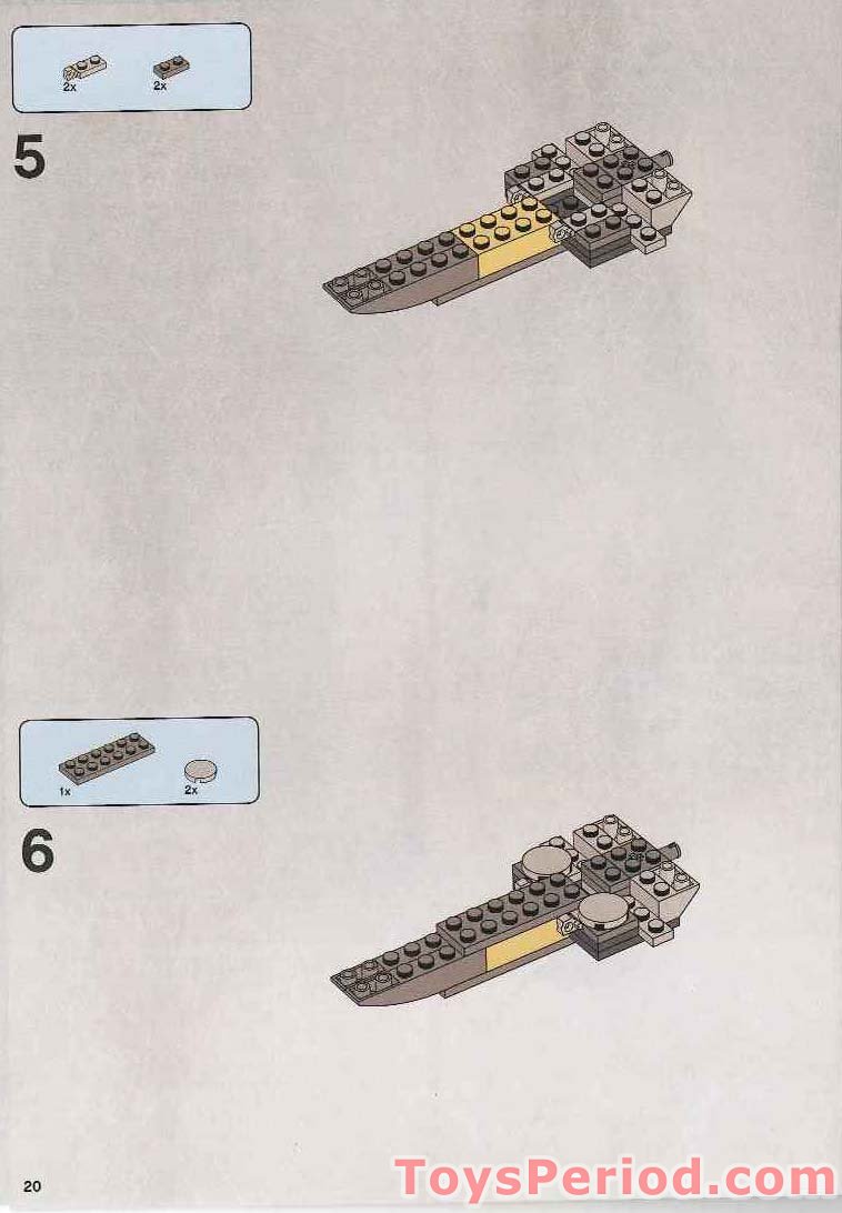 LEGO 7663 Sith Infiltrator Instructions and Parts List
