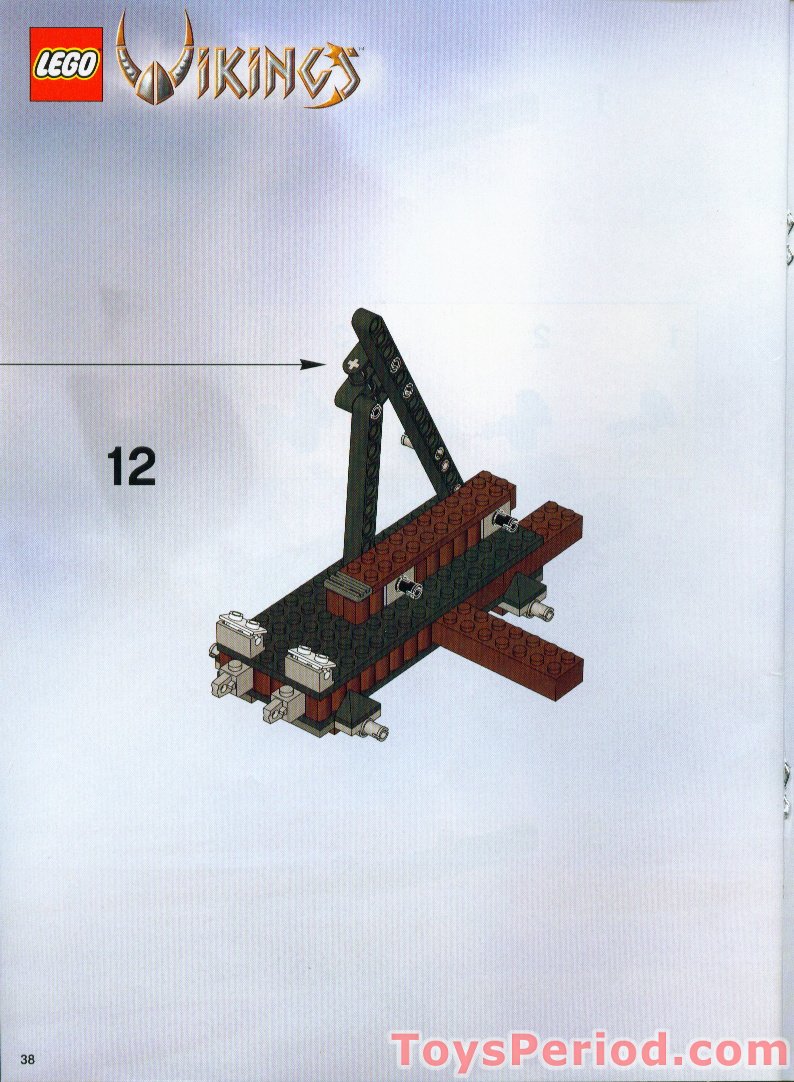 LEGO 7021 Viking Double Catapult Versus Armored Ofnir Dragon ...