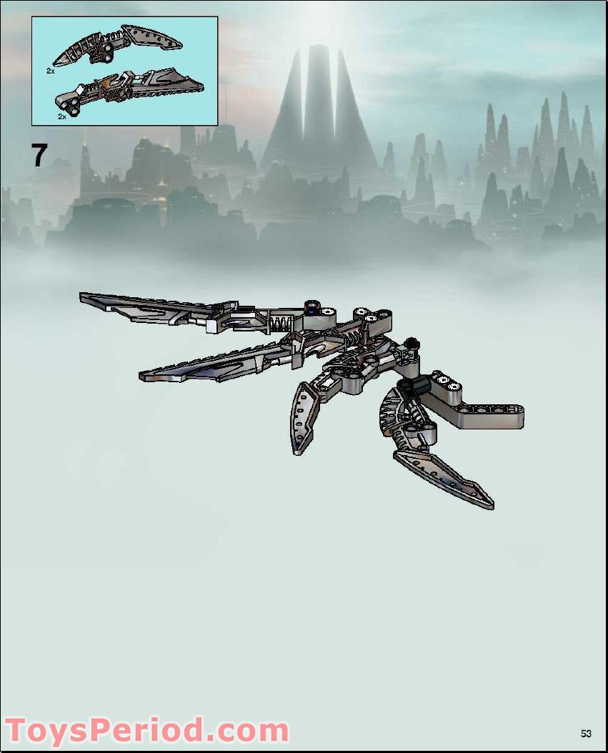 LEGO 8623 Krekka Instructions and Parts List