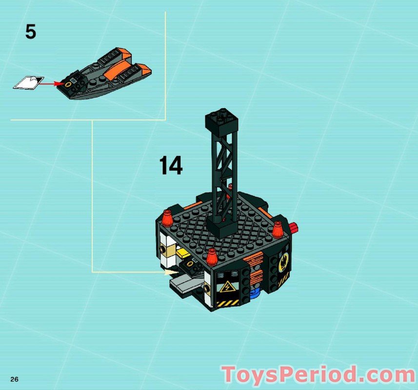 LEGO 8633 Mission 4: Speedboat Rescue Instructions and Parts List