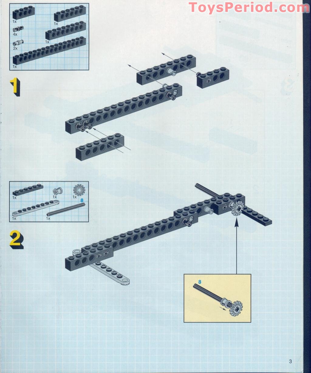 LEGO 8829 Dune Blaster Instructions and Parts List