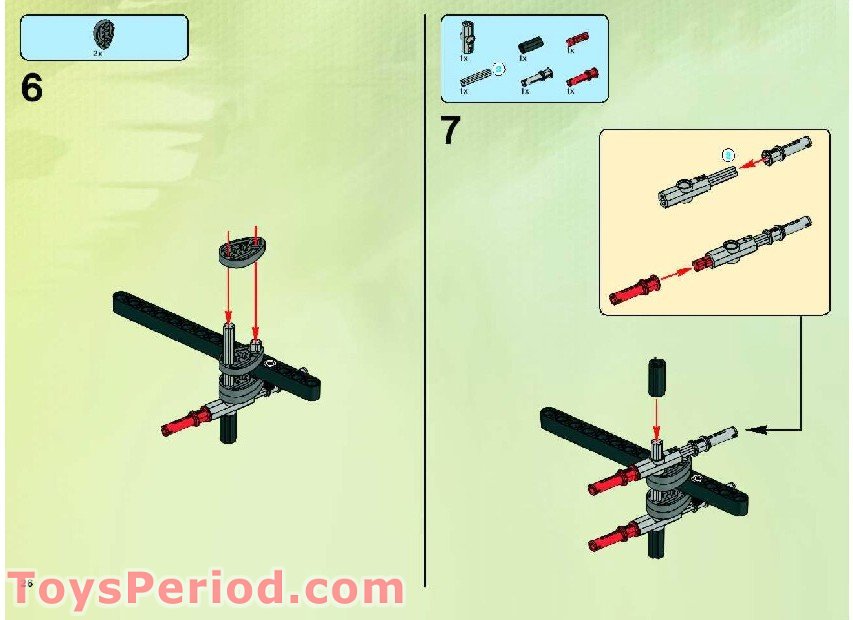 LEGO 8942-1 Jetrax T6 Instructions and Parts List
