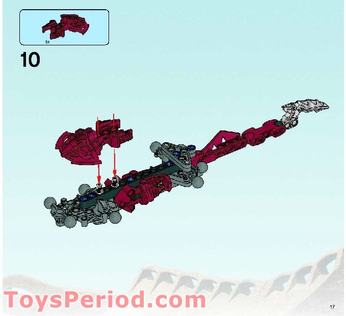 LEGO 8990 Fero and Skirmix Instructions and Parts List