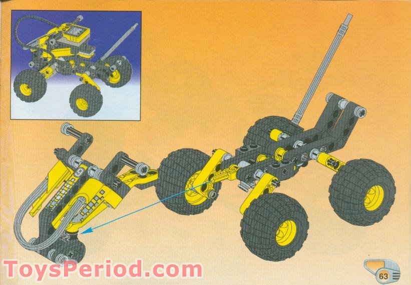 LEGO 8240 Slammer Stunt Bike Instructions and Parts List
