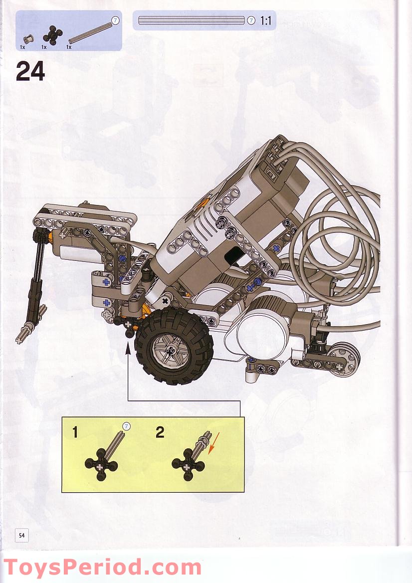 LEGO 8527 LEGO Mindstorms NXT Instructions and Parts List