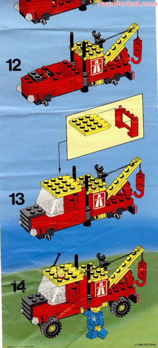 LEGO 6674 Tow Truck Instructions and Parts List