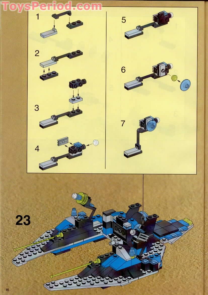 LEGO 1789 Star Hawk II Instructions and Parts List