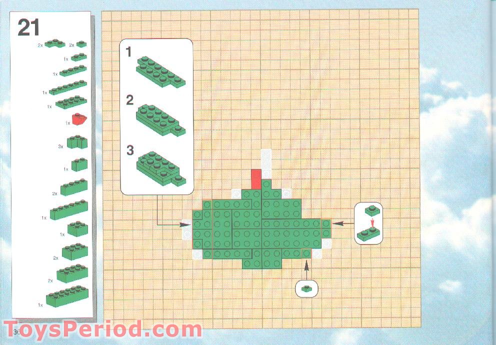 LEGO 3724 LEGO Dragon Instructions and Parts List