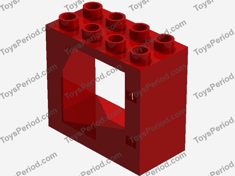 LEGO Sets with Part 4253 Duplo Door Frame 2 x 4 x 3 Old with Flat Rim ...