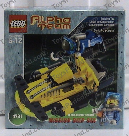LEGO 4791 Alpha Team Sub-Surface Scooter Instructions and Parts List