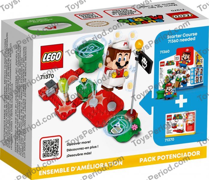 LEGO 71370 Fire Mario - Power-Up Pack Set Parts List
