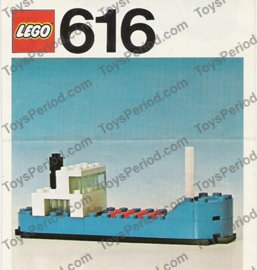 LEGO 616 Cargo Ship Instructions and Parts List