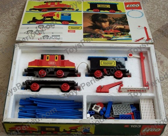 LEGO 183 Complete Train Set with Motor and Signal Instructions and ...