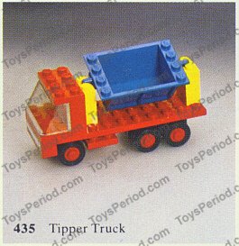 LEGO 435-1 Tipper Truck Instructions and Parts List