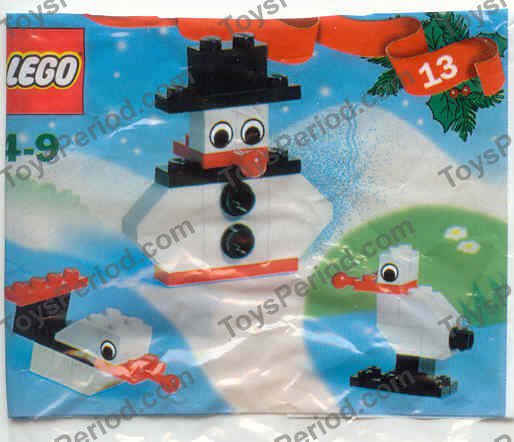 LEGO 4524-14 Advent Calendar 2002, Creator (Day 13) Snowman Set Parts List