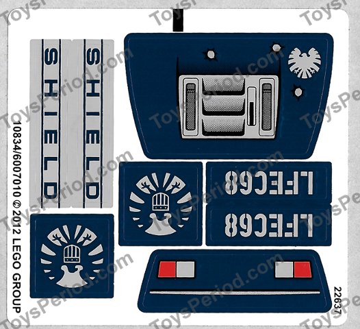 LEGO Sets with Part 6867stk01 Sticker Sheet for Set 6867 - (10834/6007010)