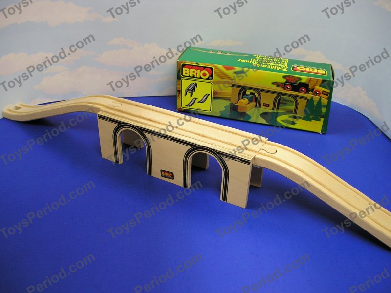 BRIO - BRIO 33354 Bridge Classic 1980s Wooden Railway Track Sweden