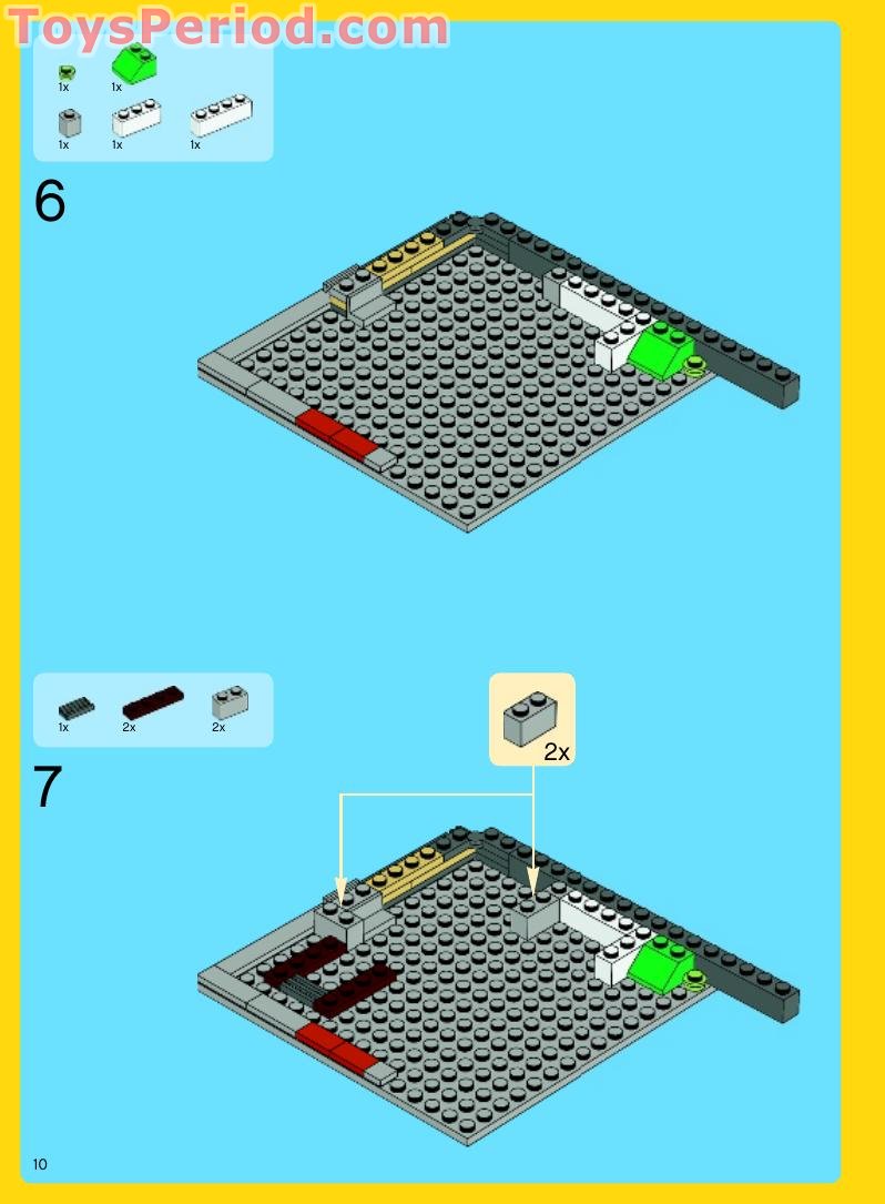 LEGO 5771 Hillside House Instructions and Parts List