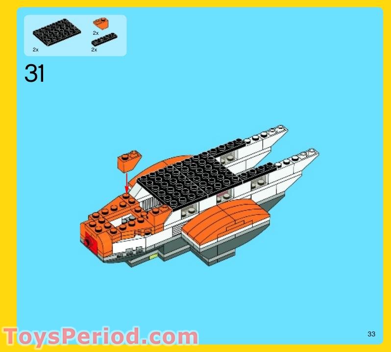 LEGO 7345 Transport Chopper Instructions and Parts List