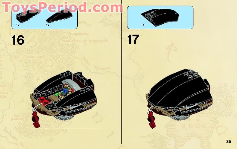LEGO 9470 Shelob Attacks Instructions and Parts List