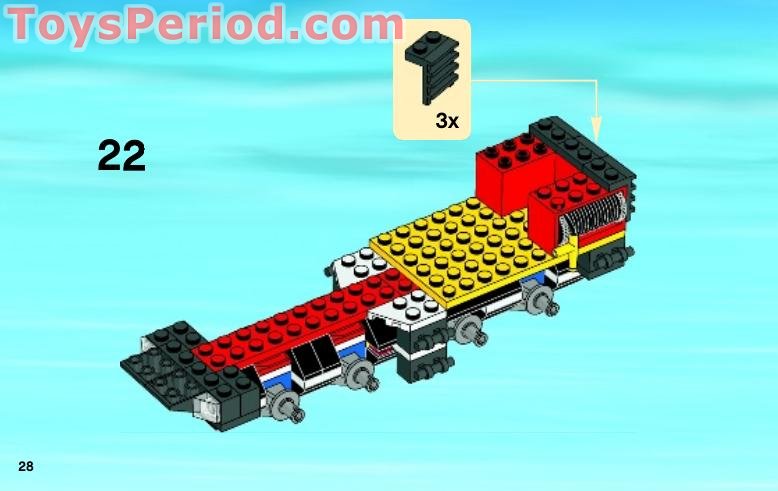 LEGO 4430 Fire Transporter Instructions and Parts List