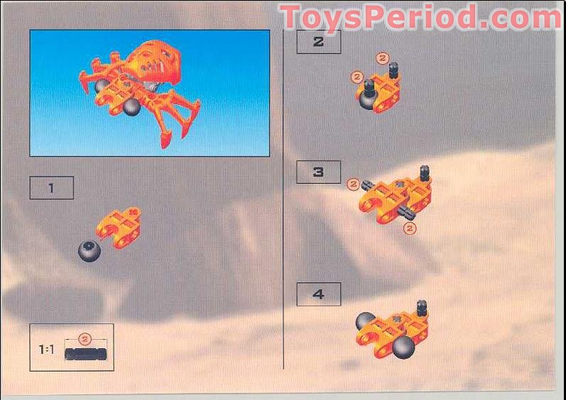 LEGO 10023 Bionicle Master Builder Set Instructions and Parts List