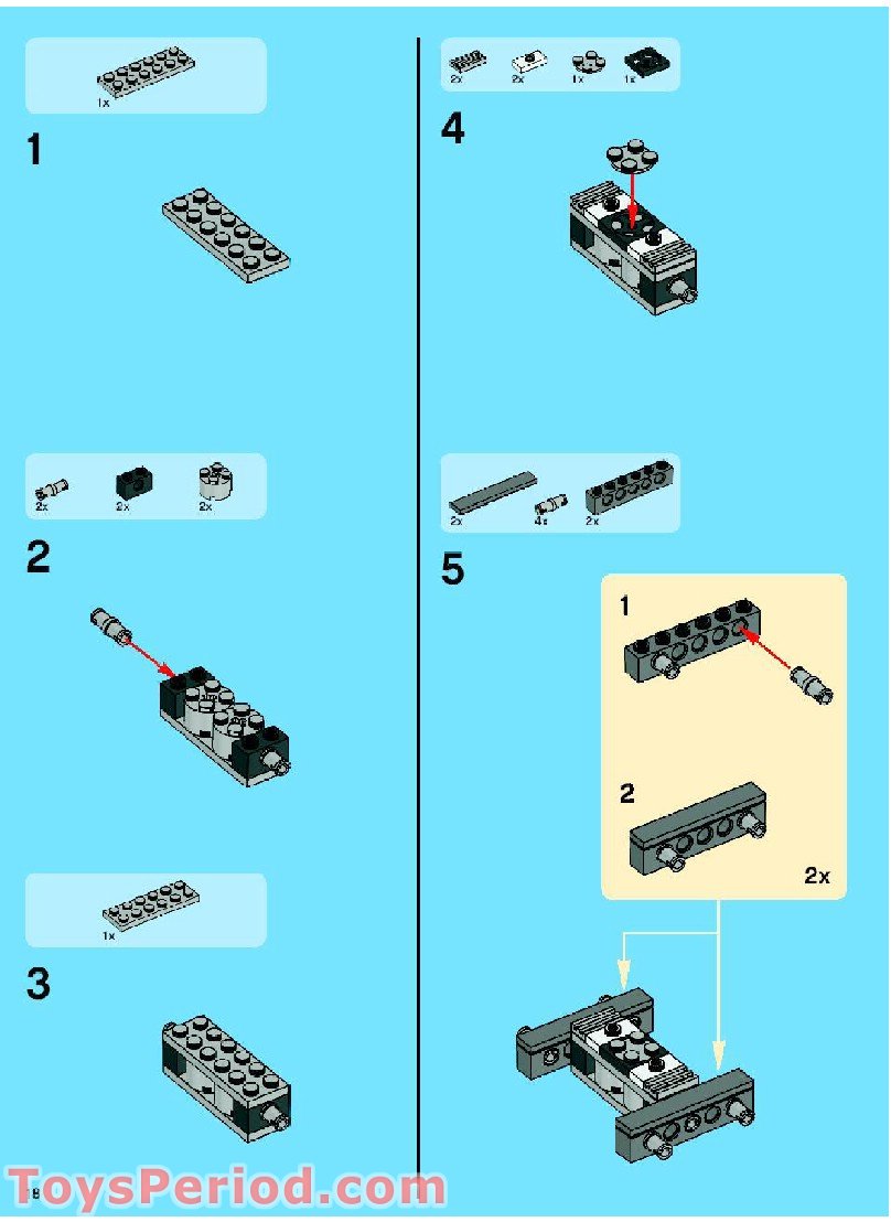 LEGO 10191 Star Justice Instructions and Parts List