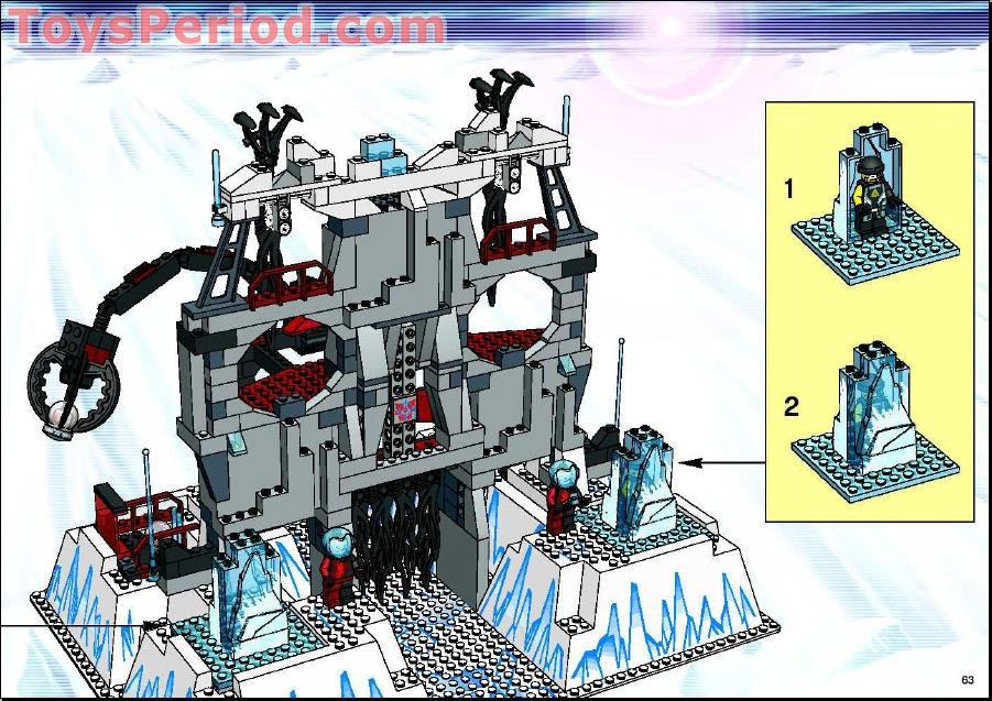 LEGO 4748 Ogel's Mountain Fortress Instructions and Parts List