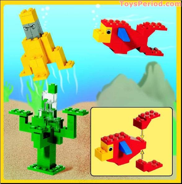 LEGO 4028 World of Bricks Blue Bucket Instructions and Parts List