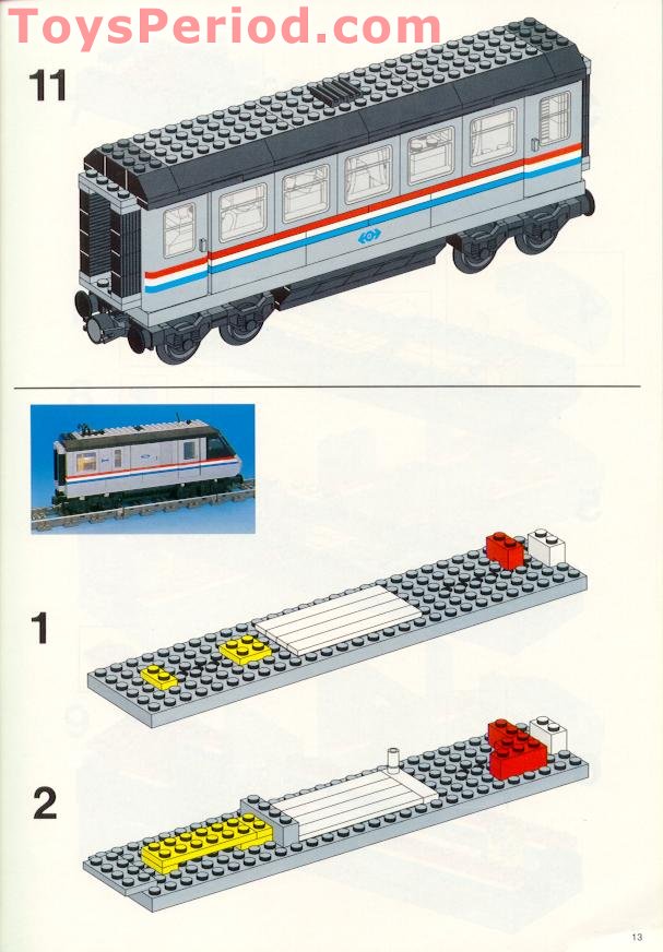 LEGO 4558 Metroliner Instructions and Parts List