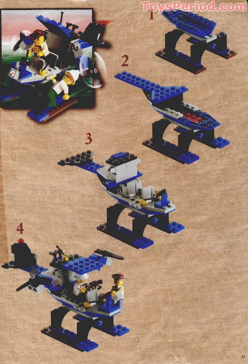 LEGO 5987 Dino Research Compound Instructions and Parts List