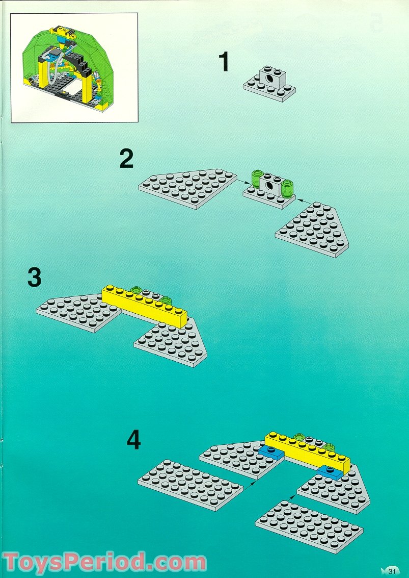 LEGO 6199 Hydro Crystalization Station Instructions and Parts List