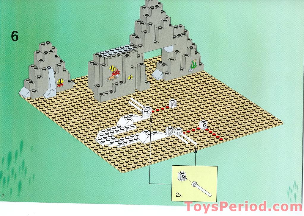 LEGO 6559 Deep Sea Bounty Instructions and Parts List
