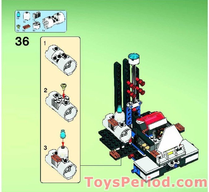 LEGO 7644 MX-81 Hypersonic Operations Aircraft Instructions and Parts List