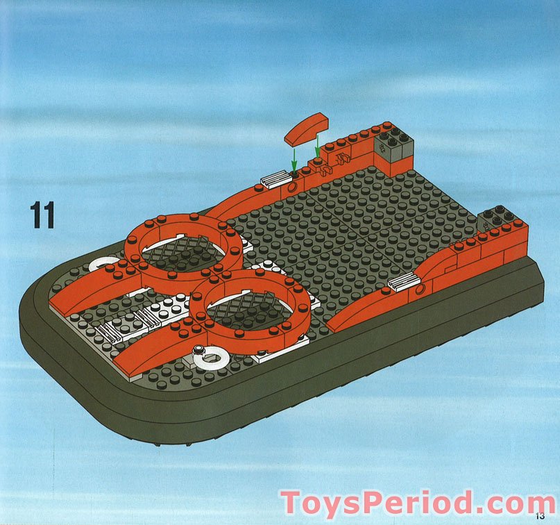 LEGO 7944 Fire Hovercraft Instructions and Parts List