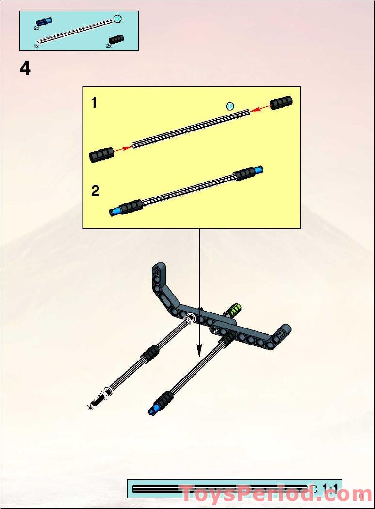 LEGO 7298 Dino Air Tracker Instructions and Parts List