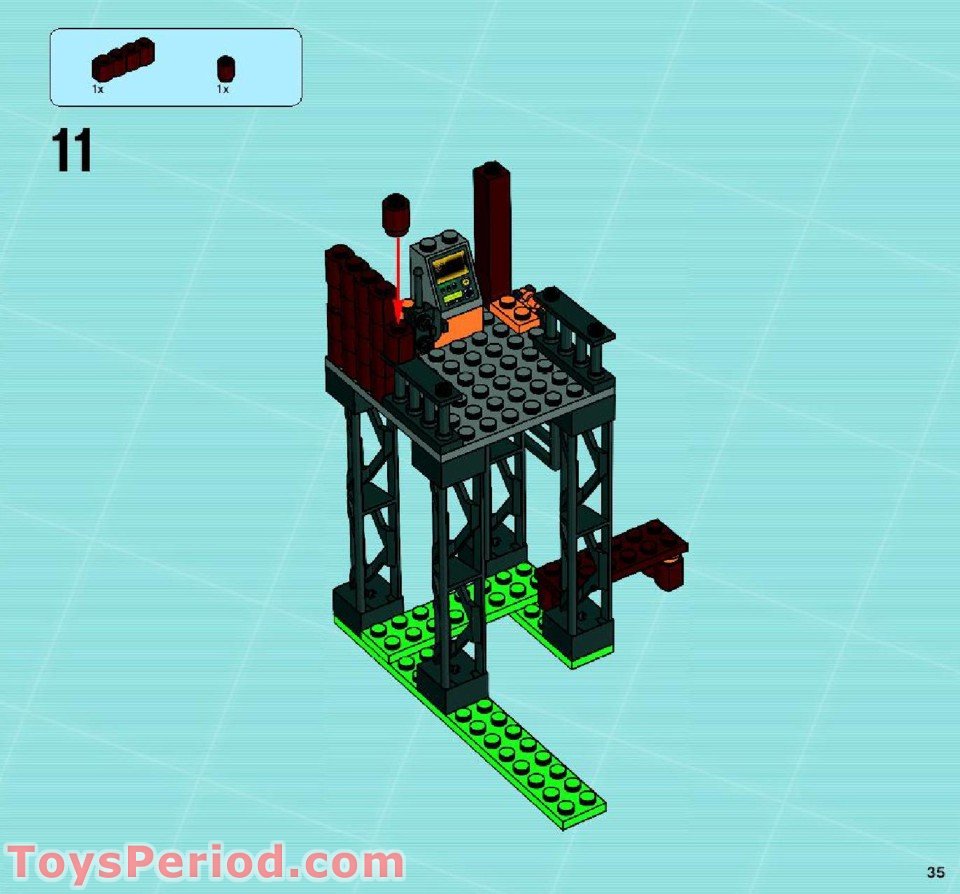 LEGO 8632 Mission 2: Swamp Raid Instructions and Parts List